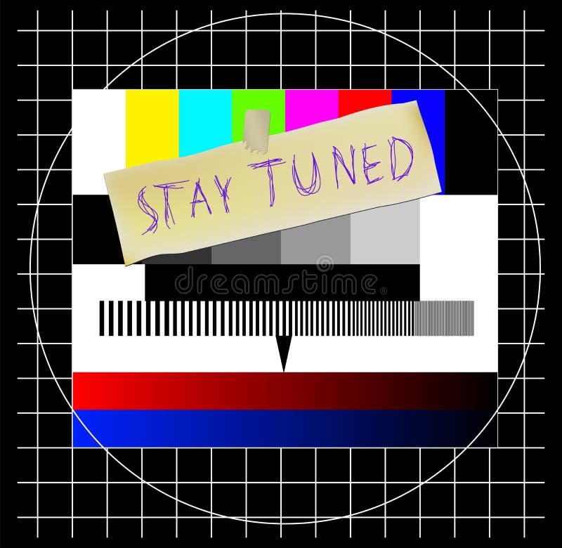 Retro TV Test Pattern stock illustration. Illustration of 1950 - 14395530