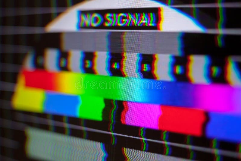 Glitch and Digital Clock on the Screen Stock Image - Image of ...