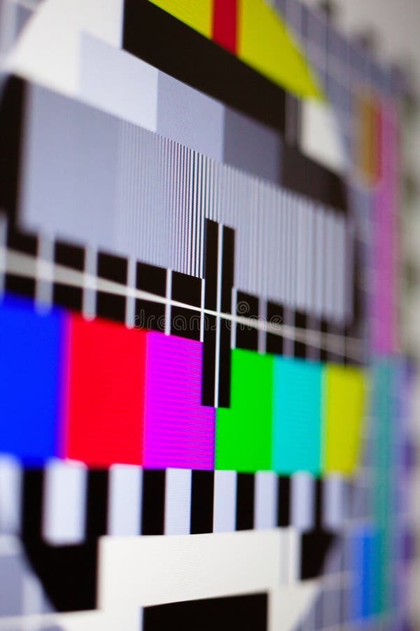 Test pattern on the screen stock photo. Image of computer - 179772398