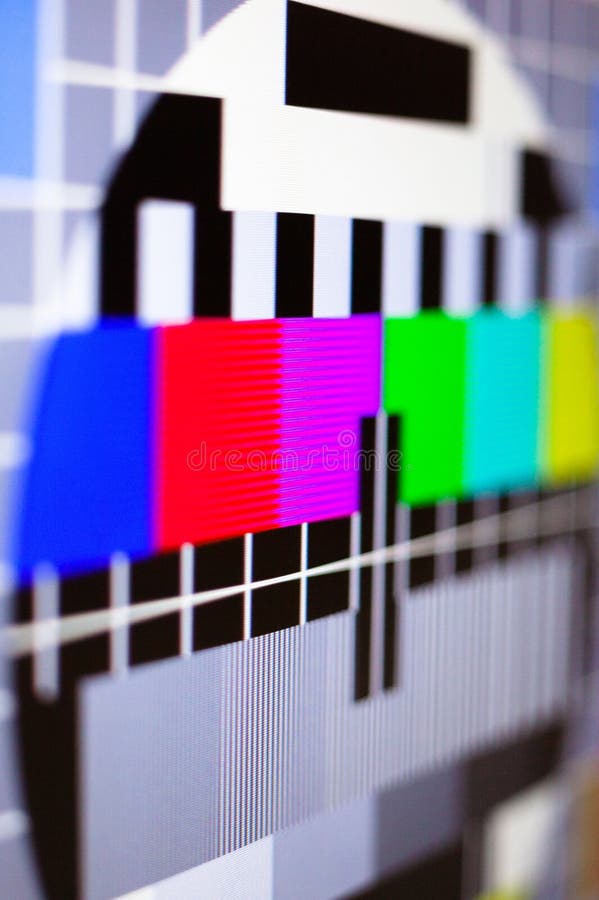Test pattern on the screen stock image. Image of channel - 183178079