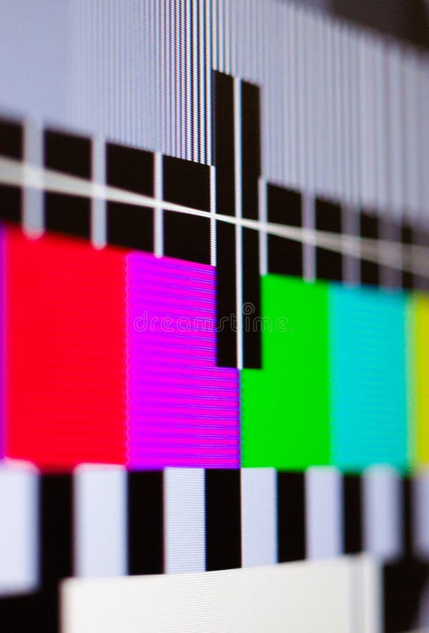 Test pattern on the screen stock image. Image of broadcast - 183922649