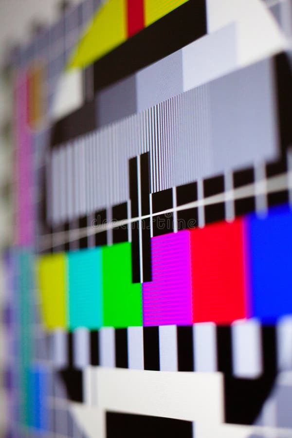 Test pattern on the screen stock image. Image of display - 184072213