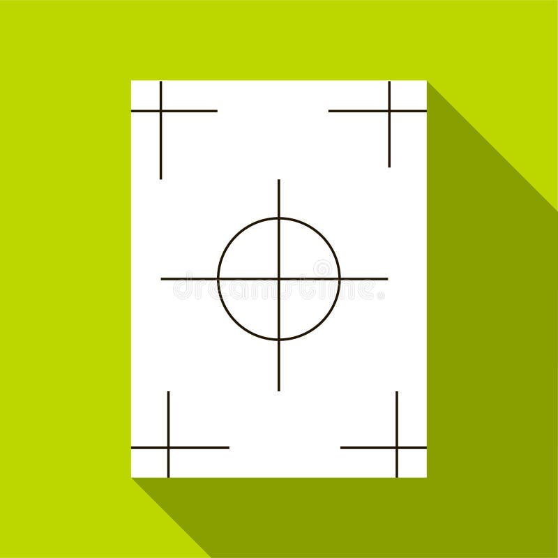 Test Printed Sheet Icon, Flat Style Stock Vector - Illustration of ...