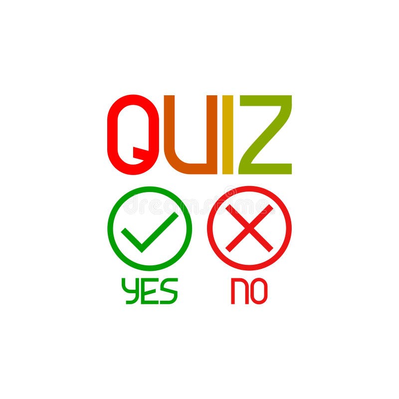 Test Quiz Logo Icon Isolated on White Background Stock Vector ...