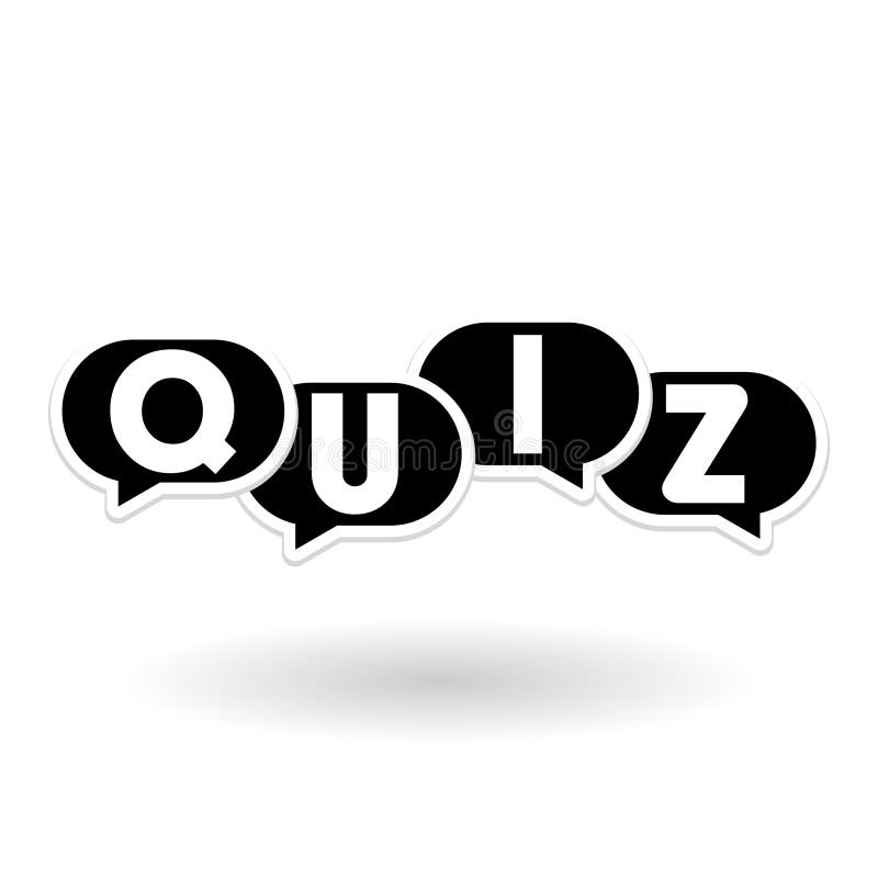 Test Quiz Logo Icon Isolated on White Background Stock Vector ...