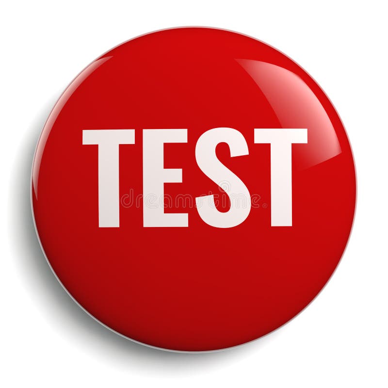 Exam Red Round Symbol Isolated Stock Illustration - Illustration of ...