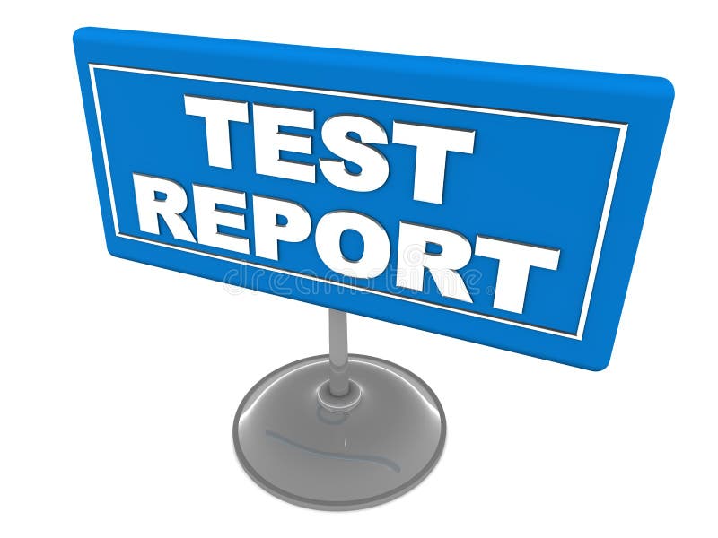 Test report stock illustration. Illustration of report - 31737089
