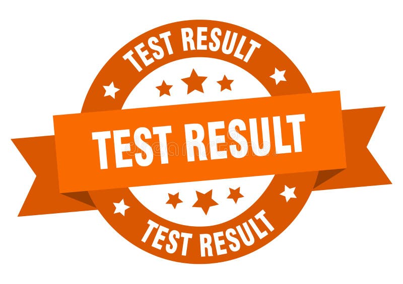 Test Result Round Ribbon Isolated Label. Test Result Sign Stock Vector ...