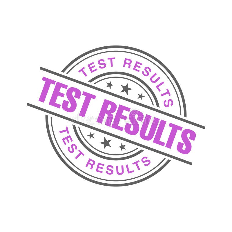 Test Results Letter Rubber Stamp Template Stock Vector - Illustration ...