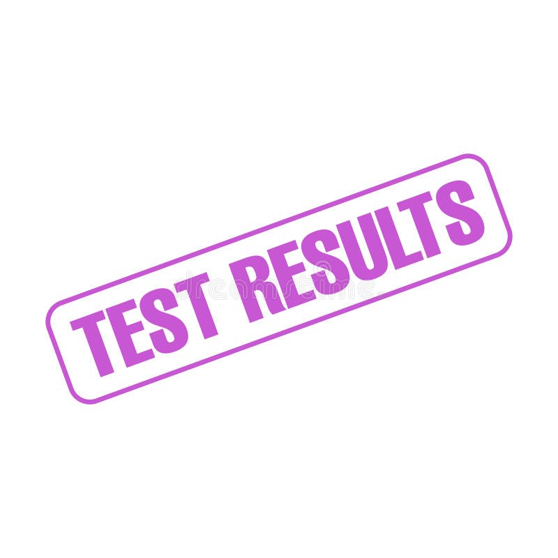 Test Results Letter Rubber Stamp Template Stock Vector - Illustration ...