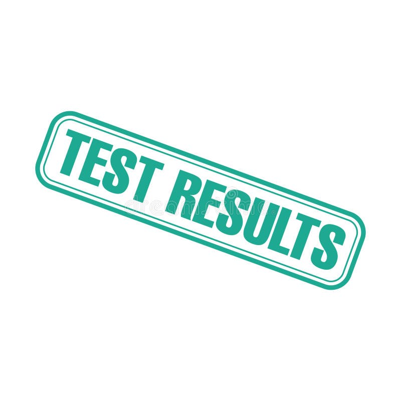 Test Results Letter Rubber Stamp Template Stock Vector - Illustration ...