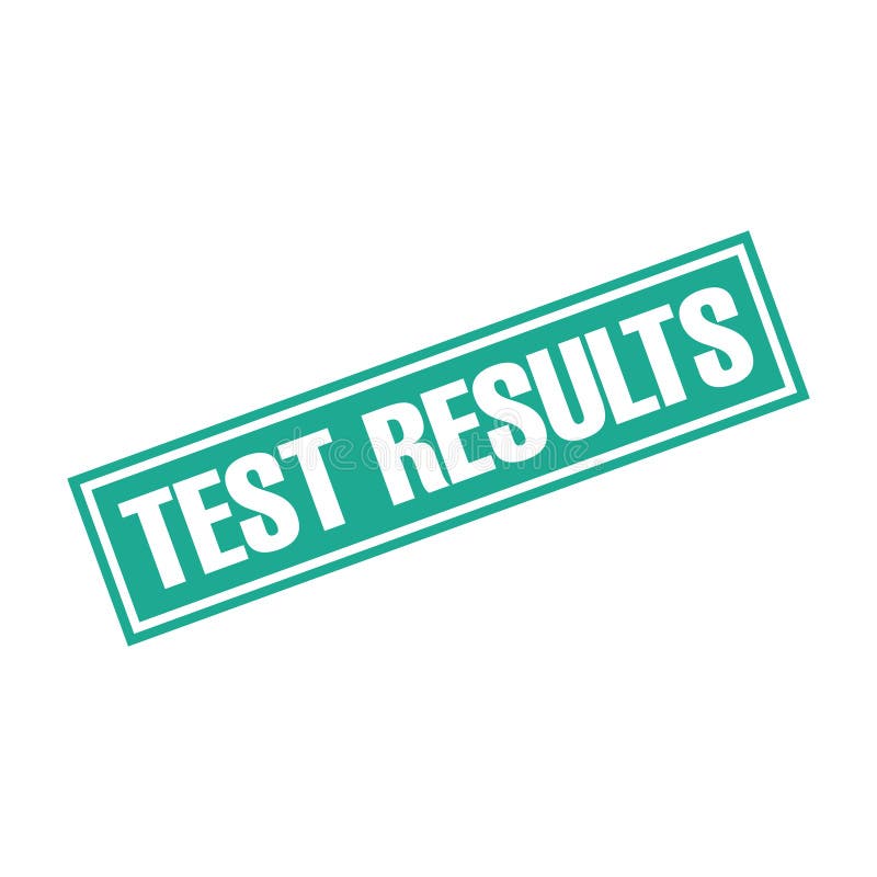 Test Results Letter Rubber Stamp Template Stock Vector - Illustration ...