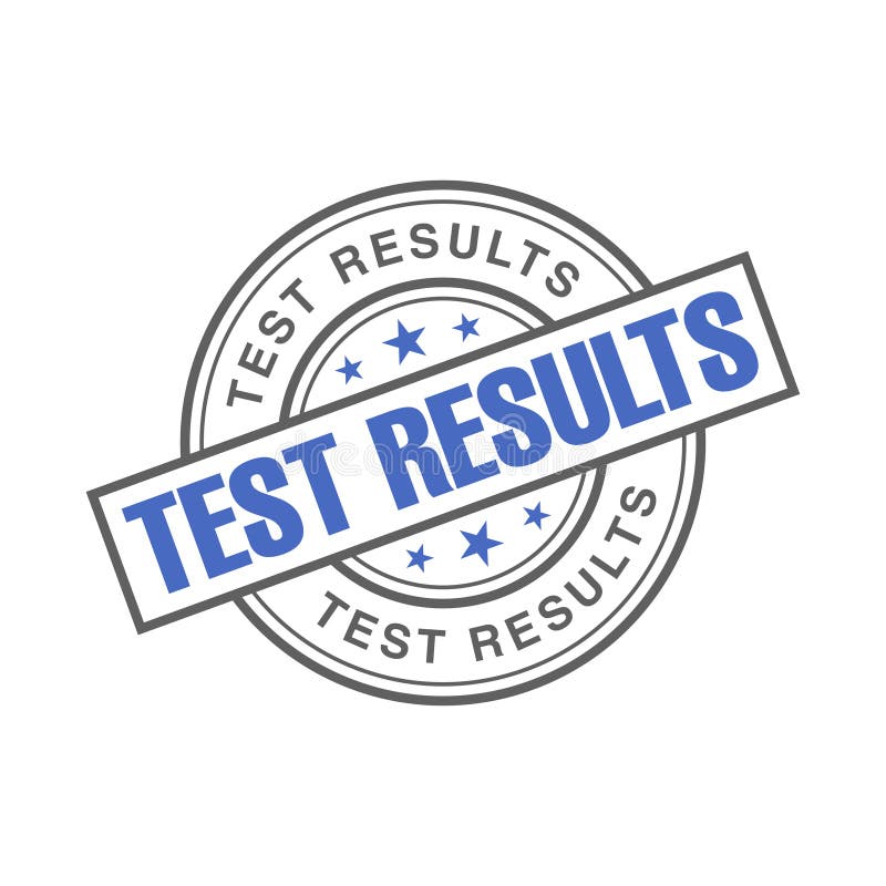 Test Results Letter Rubber Stamp Template Stock Vector - Illustration ...