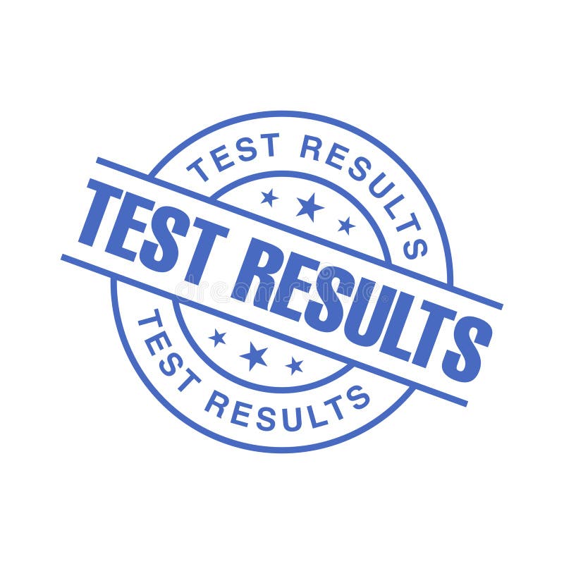 Test Results Letter Rubber Stamp Template Stock Vector - Illustration ...