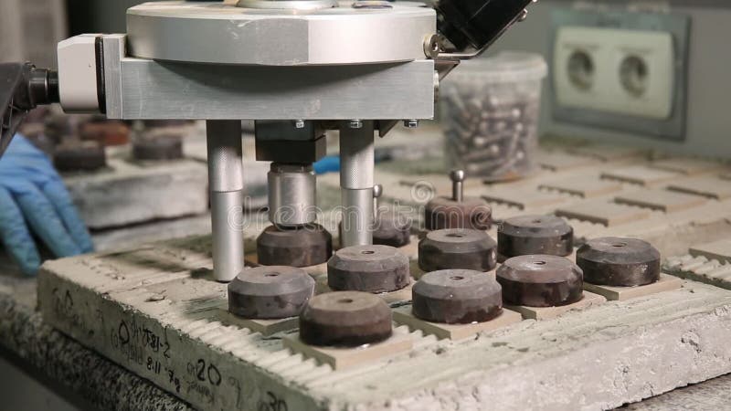 Testing of Tile Adhesive Samples for Strength Stock Video - Video of ...