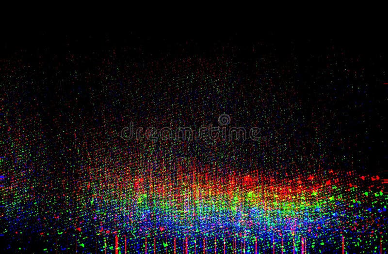 Glitch Texture with Multi-colored Pixels on the Screen Surface Stock ...
