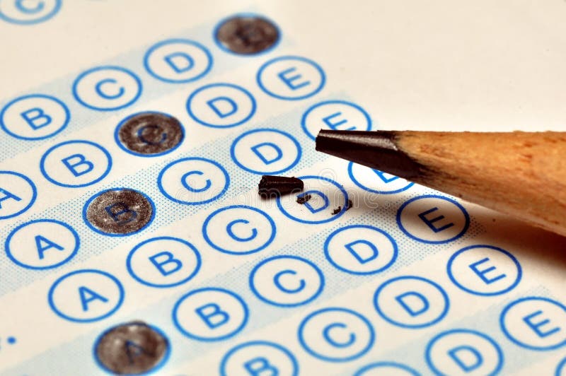 Test Sheet Macro stock image. Image of info, circle, choice - 20304143