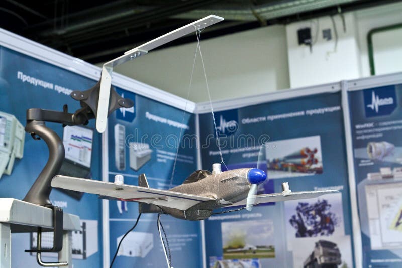 Test Stand model airplane editorial stock photo. Image of equipment ...