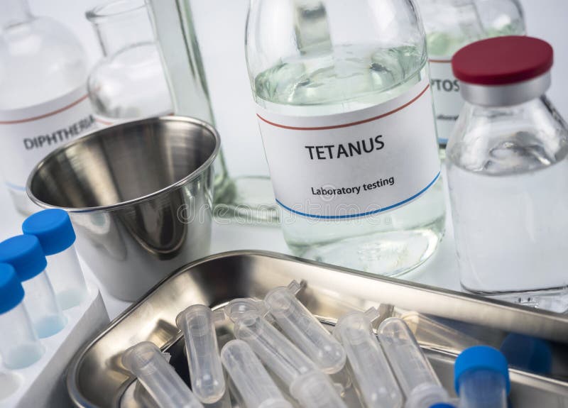 Test Tetanus in Laboratory, Conceptual Image Stock Photo - Image of ...