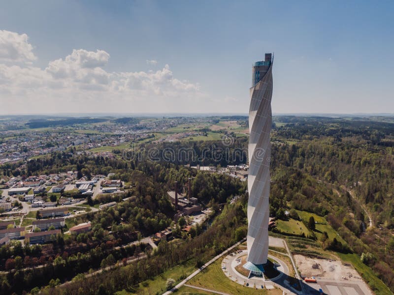 Test Tower and the Cityscape of Rottweil, Germany Editorial Stock Image ...