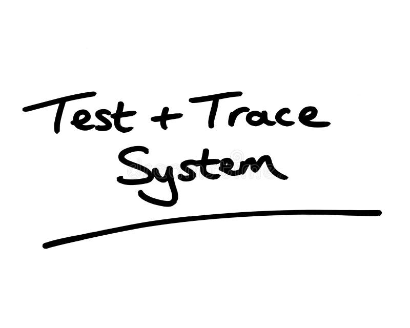 Test and Trace System stock illustration. Illustration of background ...