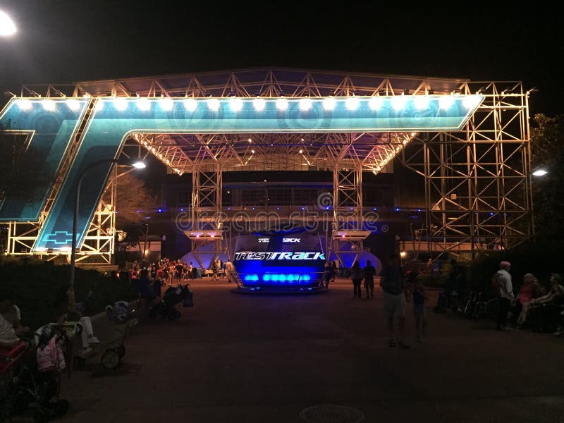 Test Track, Epcot, Orlando, Florida Editorial Stock Image - Image of ...