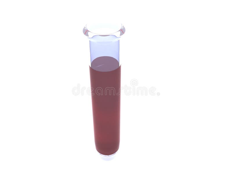 EDTA Vacutainer Tube for Trace Metal Analysis in Isometric Design ...