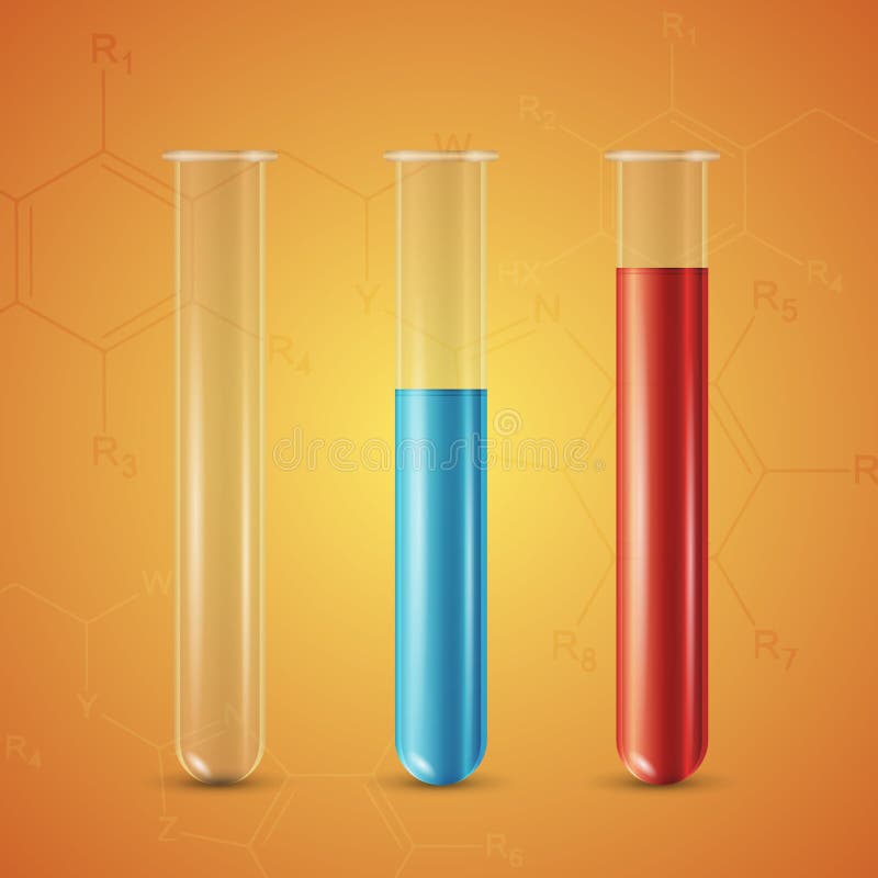 Test tube stock vector. Illustration of blue, microbiology - 46483523
