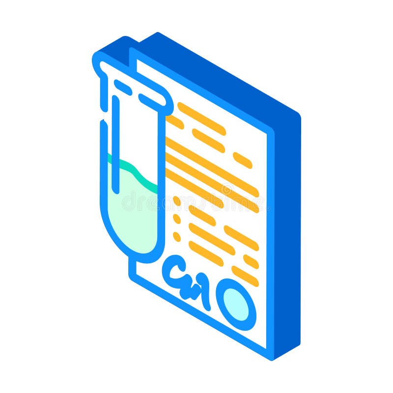 Test Tube with Certificate Isometric Icon Vector Illustration Stock ... Test Tube with Certificate Isometric Icon Vector Illustration Stock ...