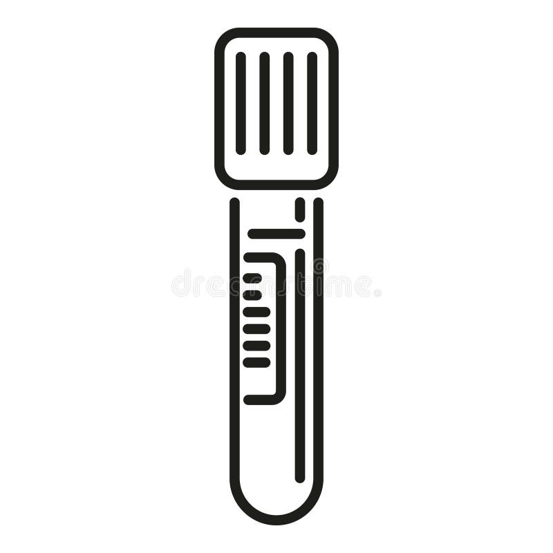 Test Tube Clinic Icon Outline Vector. Lab Sample Stock Vector ...