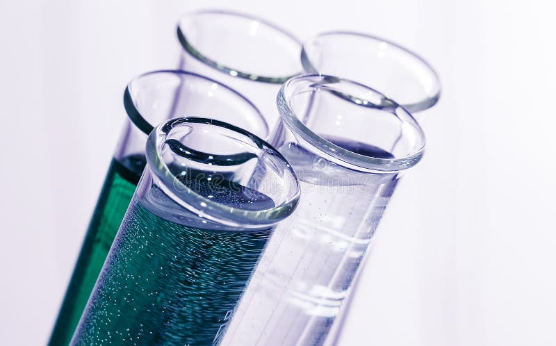 Test Tube with Color Water. Laboratory Test Tubes. Stock Photo - Image ...