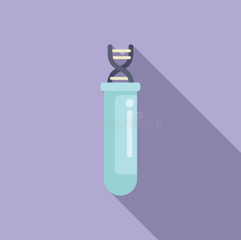 Test Tube Containing Dna Double Helix Structure for Genetic Testing and ...