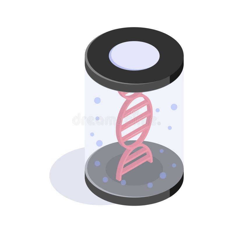 A Test Tube Containing a DNA Sample for Genetic Testing or Research ...