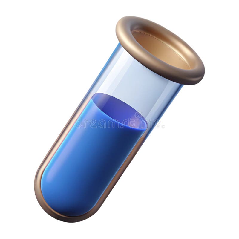 Test Tube 3D Illustration Science and Laboratory Equipment Stock ...