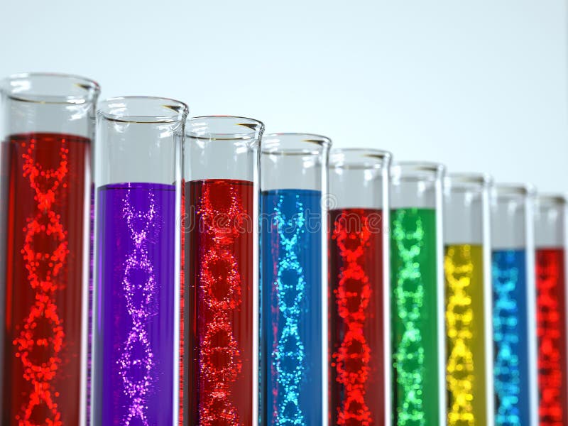 Test tube with DNA stock illustration. Illustration of health - 143030361