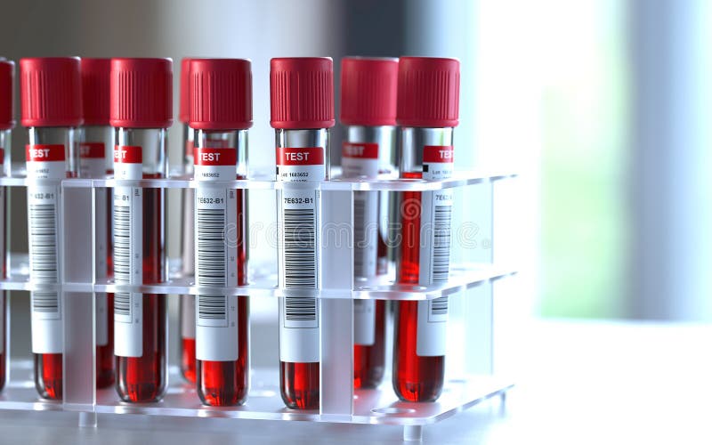 Test tube with DNA stock illustration. Illustration of laboratory ...