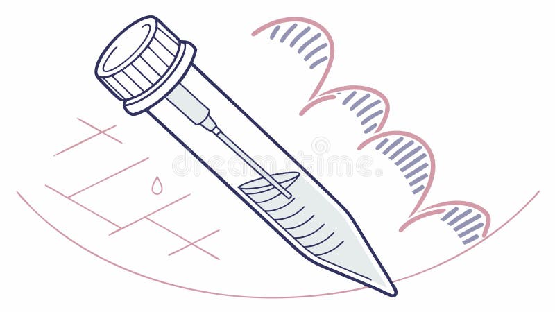 Test Tube with DNA Strand Science Illustration Generative AI Stock ...