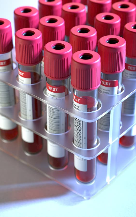 Test tube with DNA stock illustration. Illustration of laboratory ...