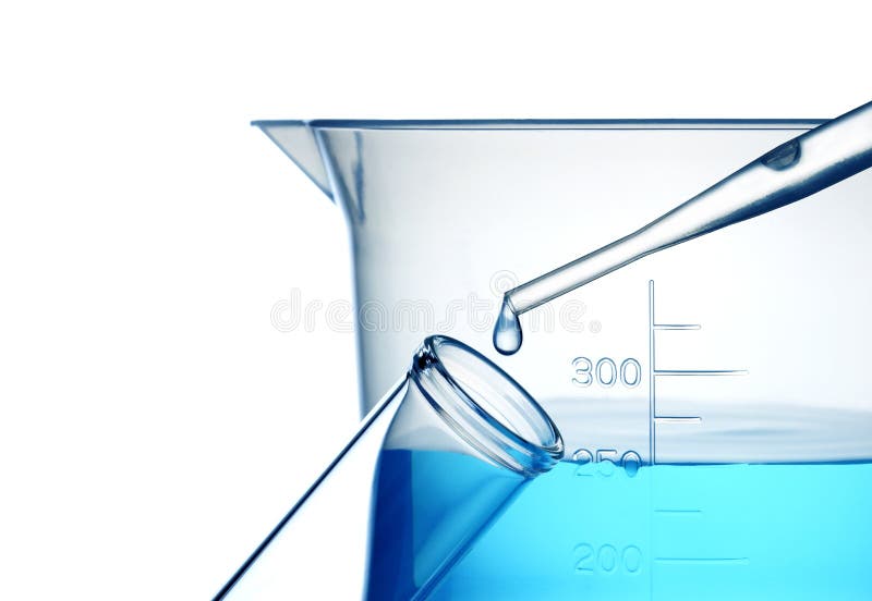Test Tube,dropper and Blue Liquid Stock Photo - Image of substance ...