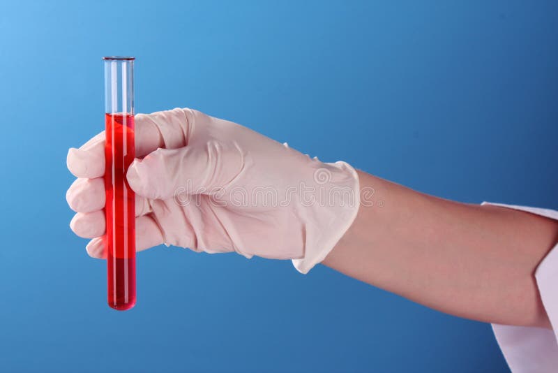 Test tube in hand stock photo. Image of pharmacy, health - 17106986