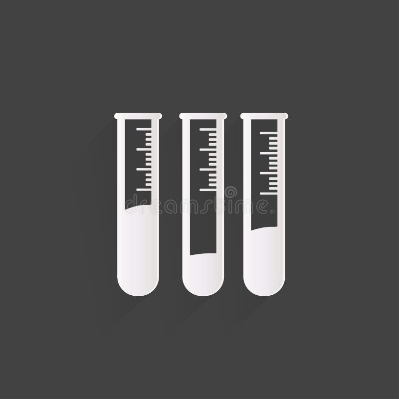 Test Tube Icon, Microbiology Equipment Stock Vector - Illustration of ...