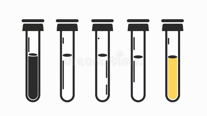 Professional Test Tube Icon for Assessment Related Concepts Stock ...