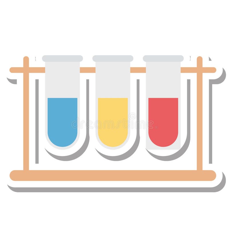 Test Tube Isolated Vector Icon Editable Stock Vector - Illustration of ...