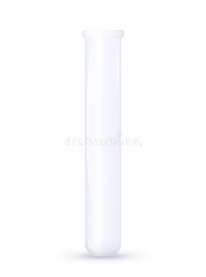 Test Tube Laboratory Glassware Empty Stock Vector - Illustration of ...