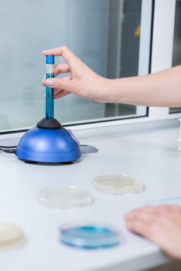 Shaker Equipment In Laboratory Stock Image - Image of lumc, chemistry ...