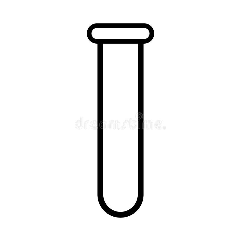 Test tube line icon. stock vector. Illustration of science - 374280166