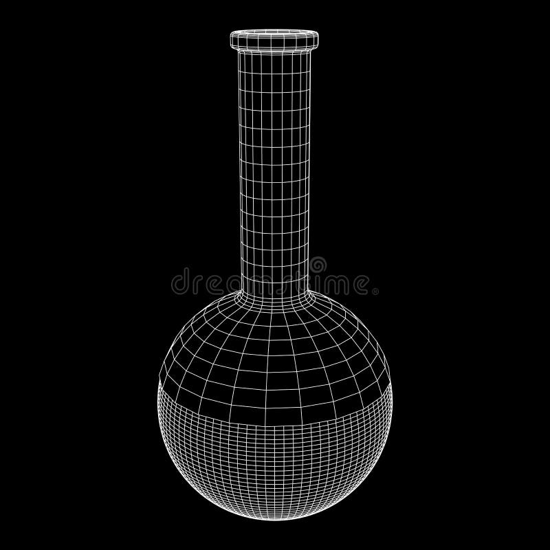Test Tube Low Poly Wireframe Mesh Stock Vector - Illustration of beaker ...