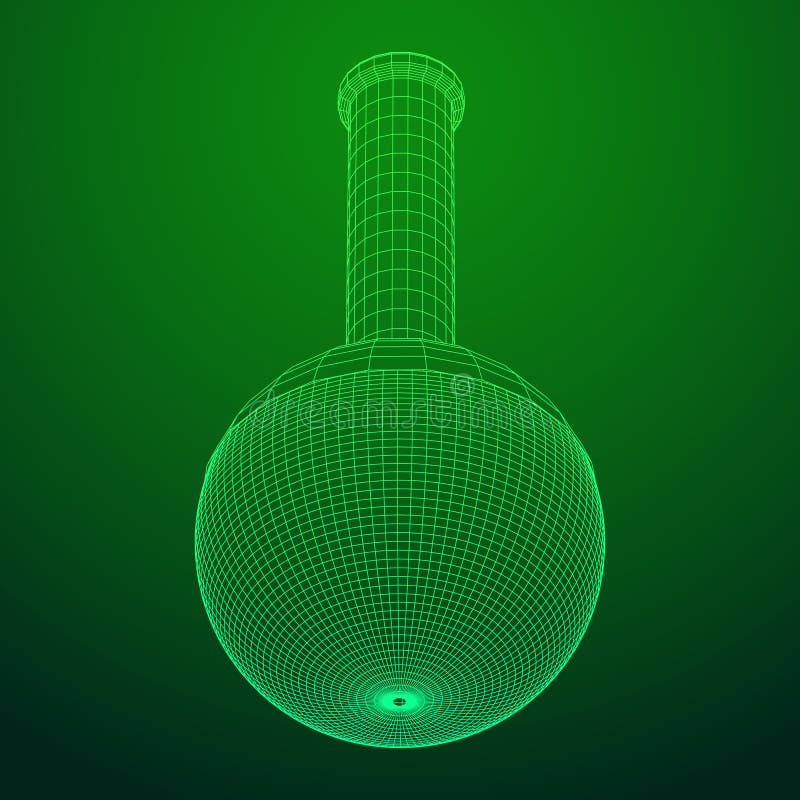 Test Tube Low Poly Wireframe Mesh Stock Vector - Illustration of ...