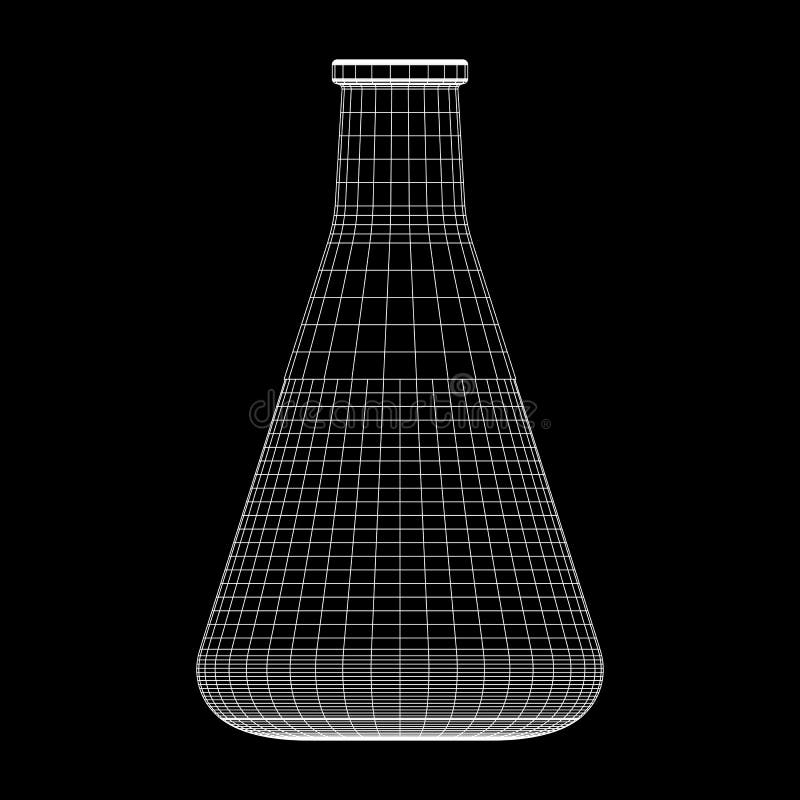 Test Tube Low Poly Wireframe Mesh Stock Vector - Illustration of mesh ...