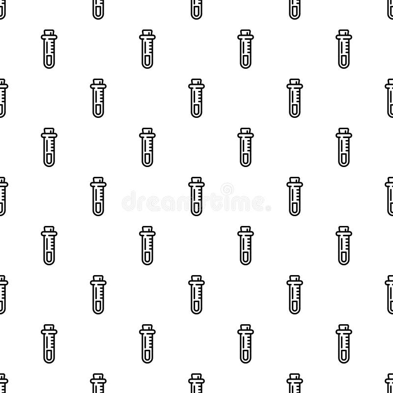 Test Tube Pattern Seamless Vector Stock Vector - Illustration of fluid ...